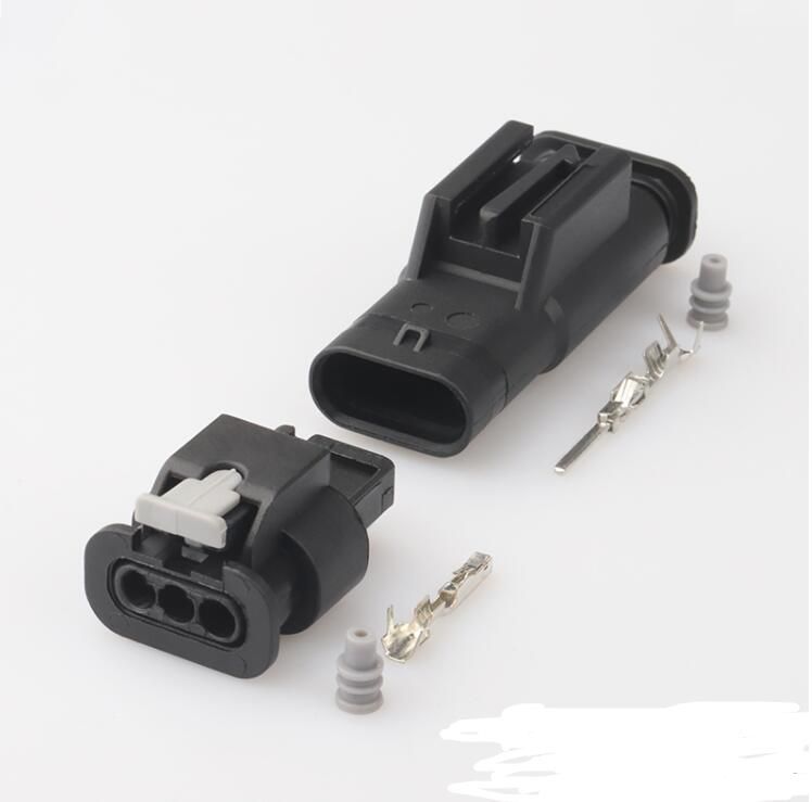 ₩4,359에서 VW 아우디 무료 배송 TE 타이코 AMP 3 핀 남성 여성 자동차 전자 방수 커넥터 플러그 1718653-1 ...