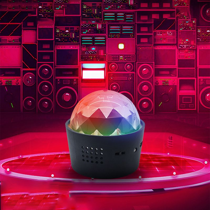 2020 Mini RGB Crystal Magic Ball DJ Disco Ball LED Stage Light Portable ...