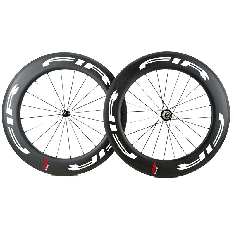 700C 25mm Wide 88mm Clincher Carbon Wheels V Brake Carbon Wheelsets ...
