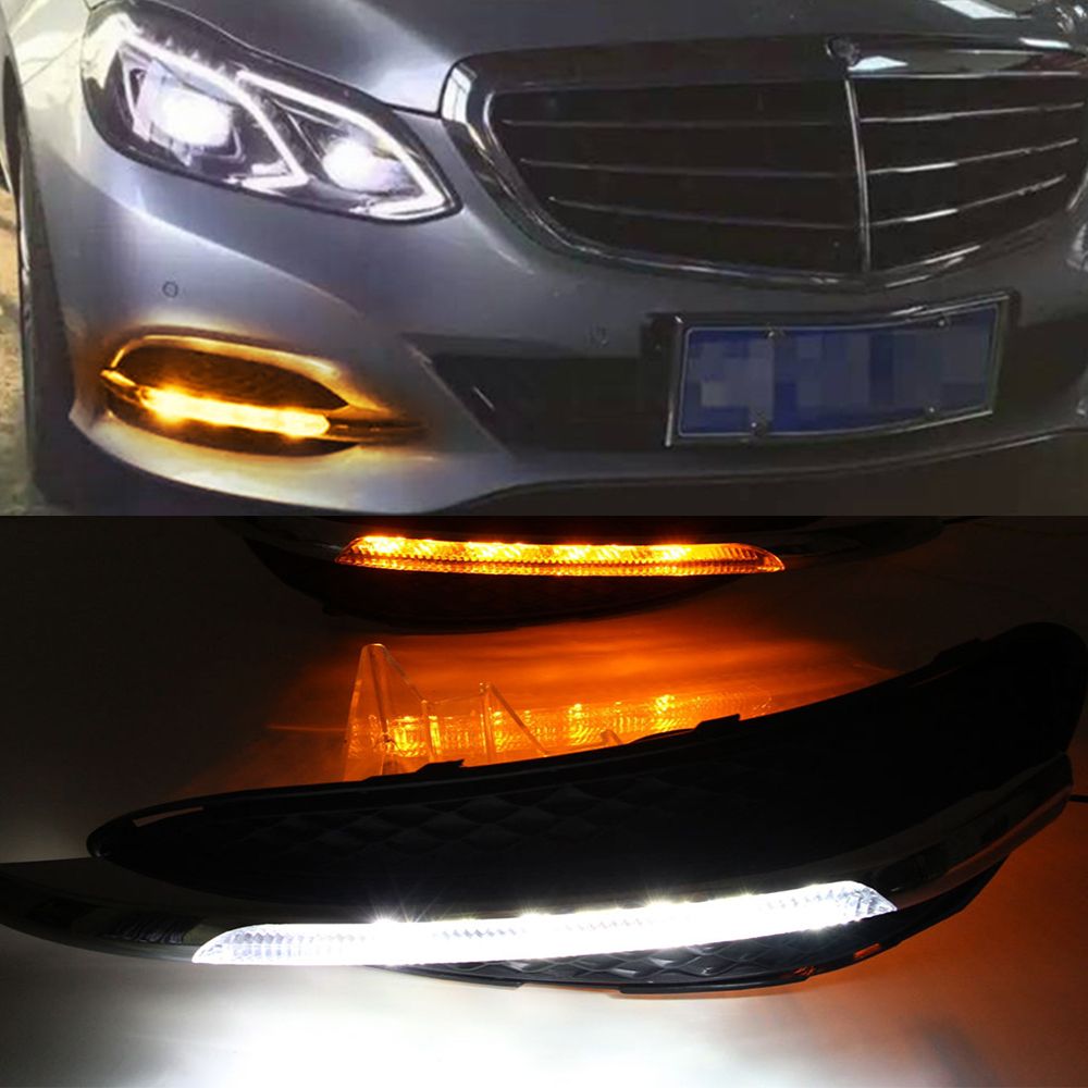 Car LED DRL Daytime Running Light Daylight Fog Lamp For Mercedes Benz ...