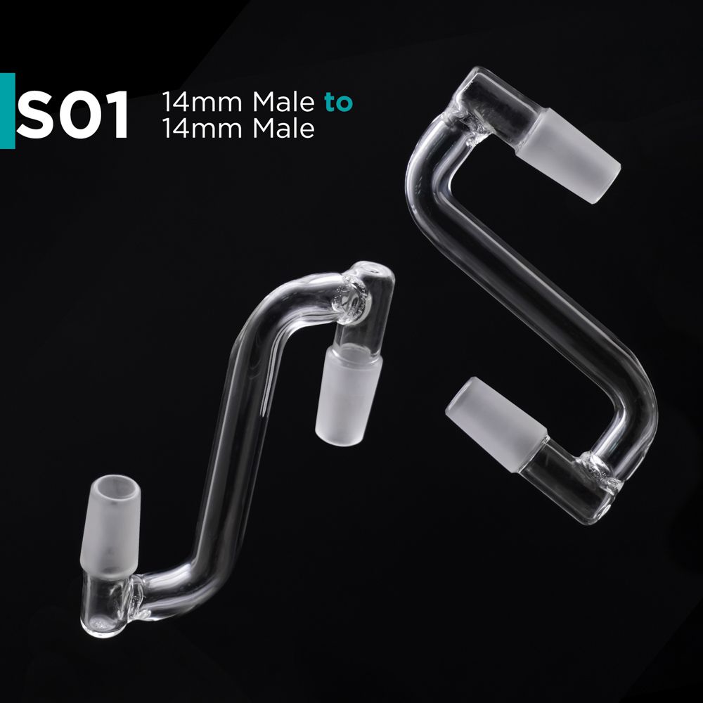 Wholesale Drop Down Glass Adapter Male To Female 14mm 18mm Dropdown ...
