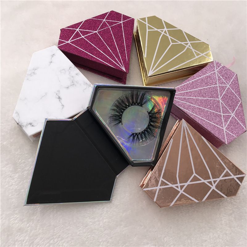 5D Mink Eyelashes Handmade Real Natural Long False Lashes Custom ...