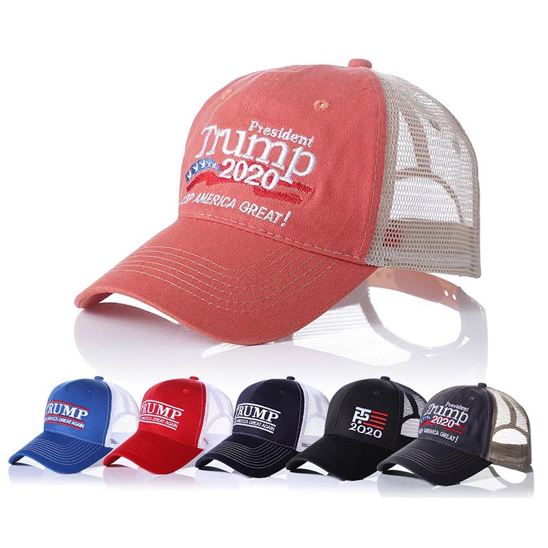 6 Style Trump Election Baseball Cap Patchwork Washed Outdoor Make ...
