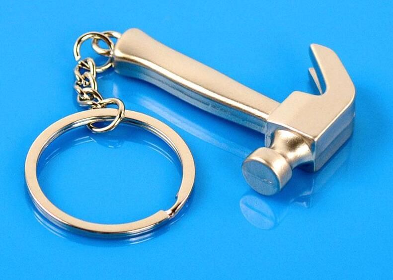 Mini Metal Keychain Personality Claw Hammer Pendant Model Claw Hammer ...