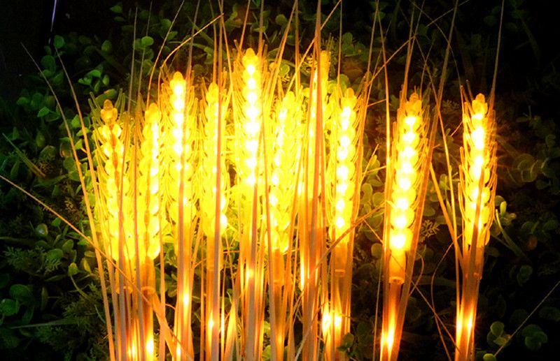2020 Outdoor Simulation Luminous Wheat Reed Lights Landscape Lighting ...