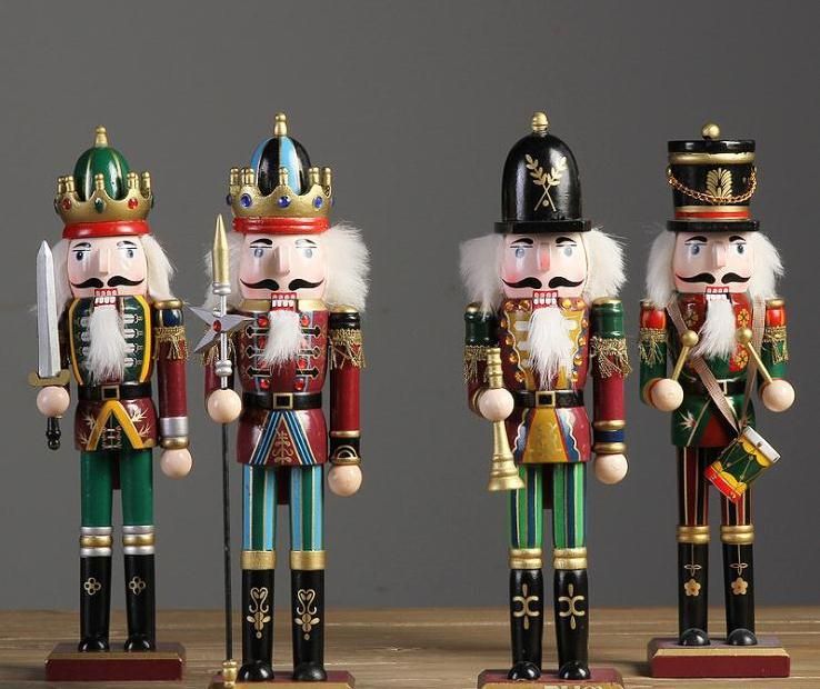 30cm Nutcracker Puppet Soldiers Home Decorations For Christmas Creative ...