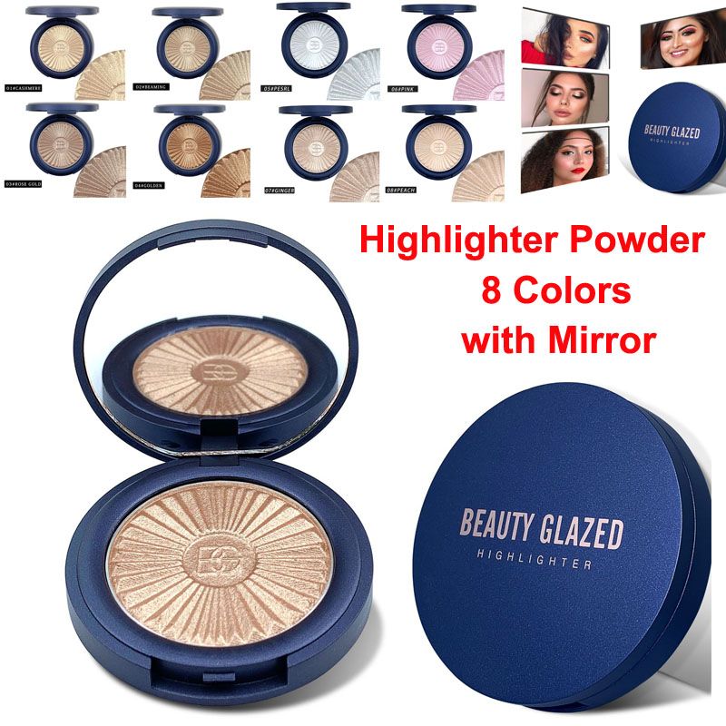 Beauty Glazed Makeup Face Highlighter Powder Contour Glow Metallic ...