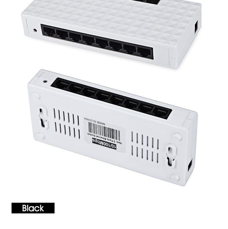 Mini 8 Port 10/100Mbps Network Switch HUB Fast LAN Ethernet Network ...