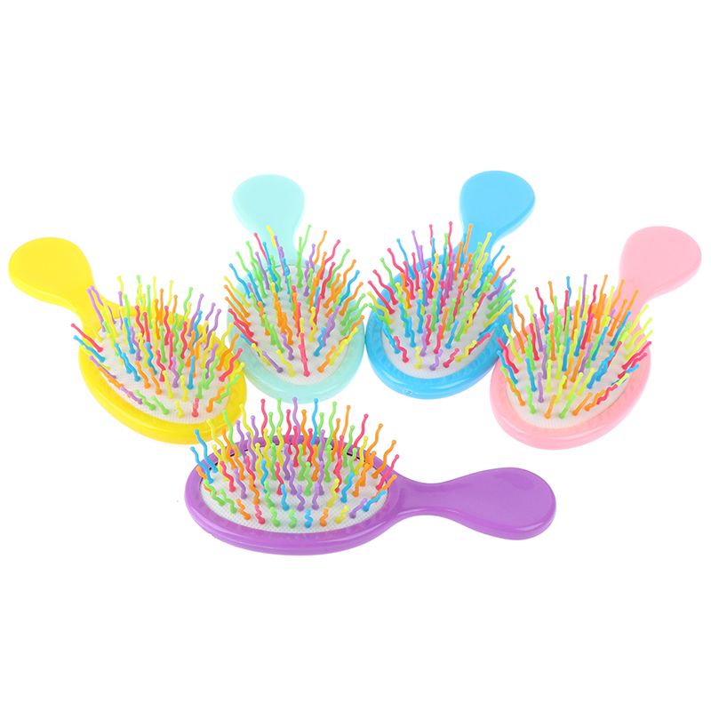 Baby Kids And Women Hair Comb Candy Color Plastic Hair Brush Child ...
