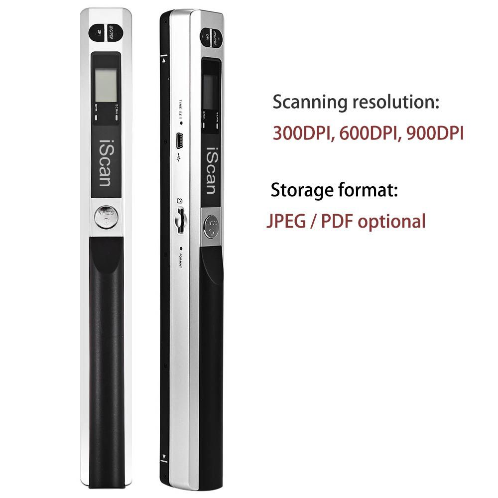 Scanner Portátil 900DPI Handheld A4 Mini Scanners De Documentos JPG E ...