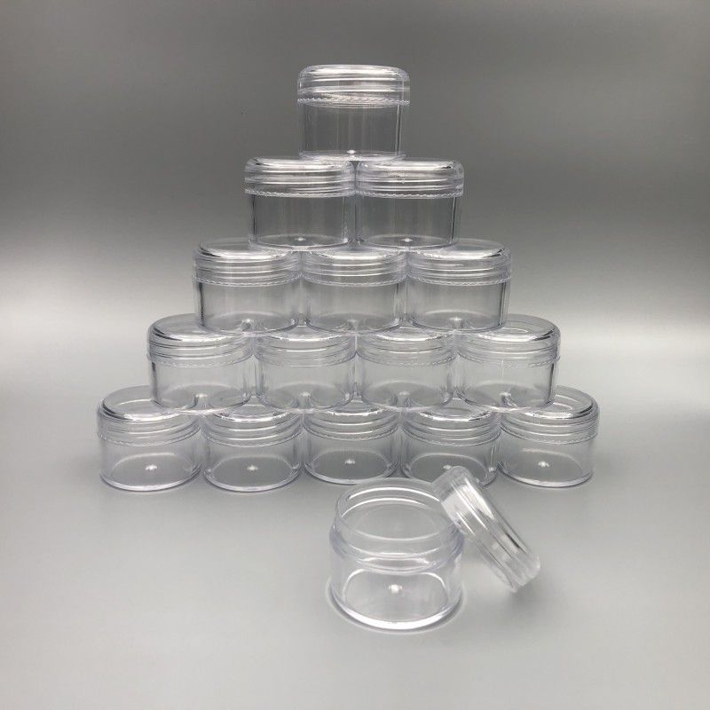 30ML Clear Plastic Cosmetic Sample Container 30G Jar Pot Small Empty ...