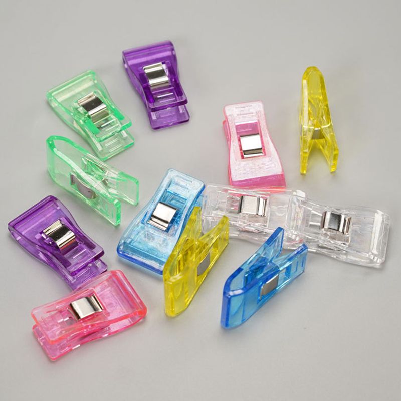 2020 Mixed Color Plastic Clips Holder For DIY Fabric Sewing Craft ...