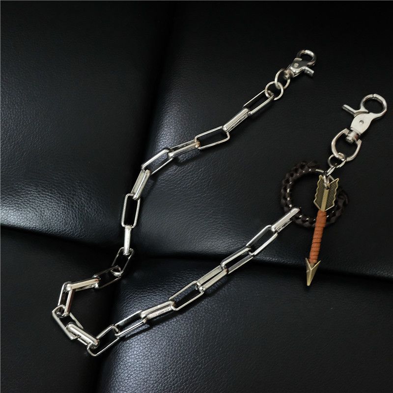 Metal Weaving Arrow Rock Punk Key Chains Clip Hip Hop Jewelry Pants ...