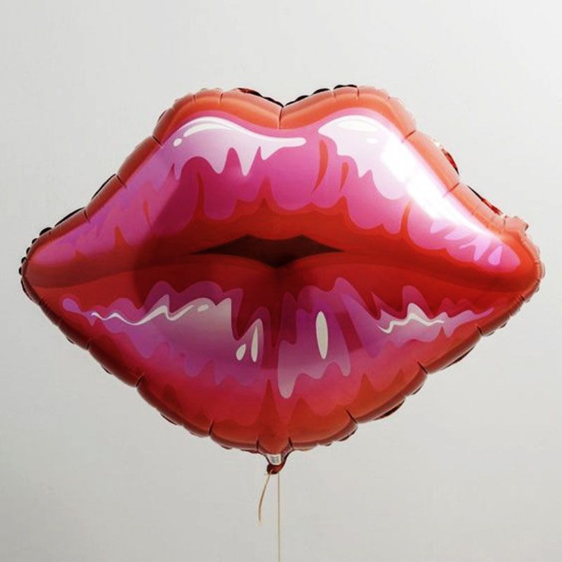 75*75cm Lip Helium Balloons Love Globos Rose Red Lip Balloon For ...