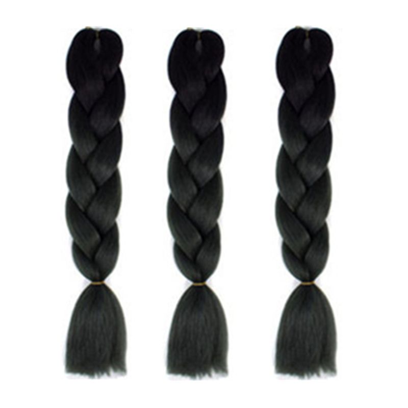 24 Inch Synthetic Braiding Hair Extensions Kanekalon Braiding Hair ...