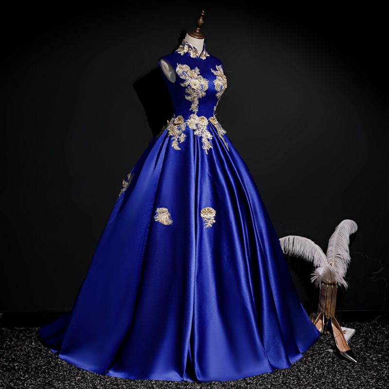 Blue Medieval Princess Dresses