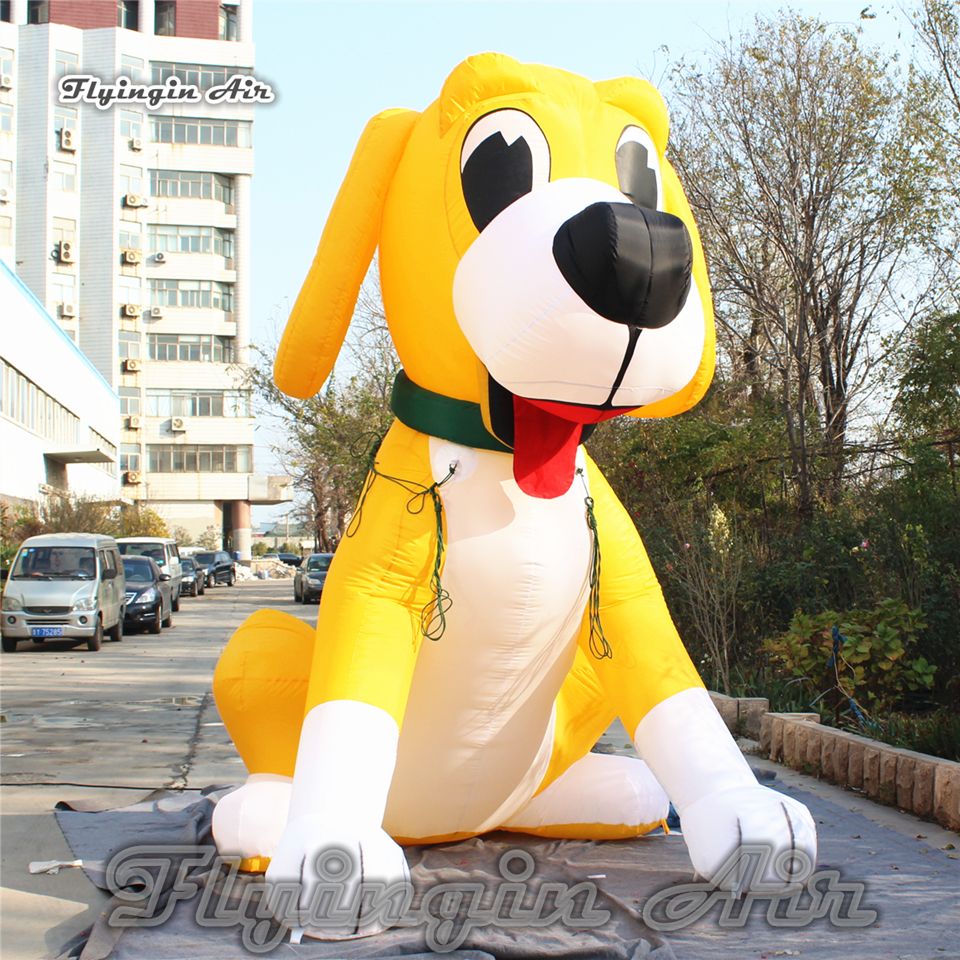 2021 Customized Cute Inflatable Dog Sculpture 4m Height Cartoon Animal ...