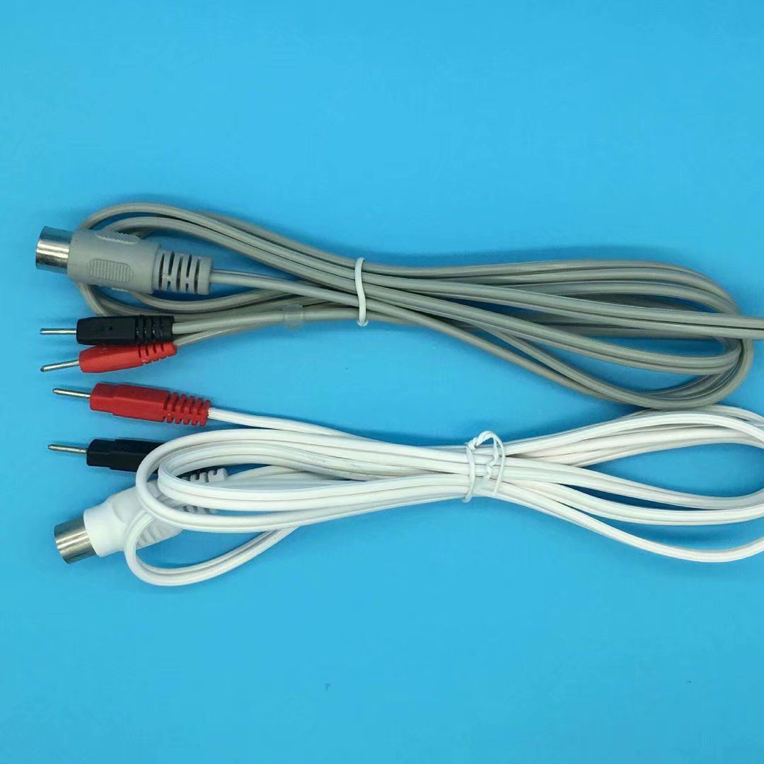 EMS Machine Electrode Wires Digital Tens Electrodes Connector Cables ...