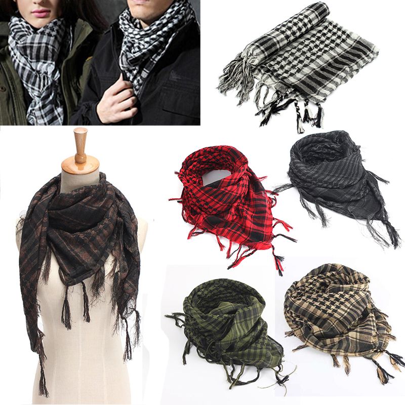 2020 Mayitr 100x100cm Outdoor Hiking Scarves Arab Tactical Desert Scarf ...