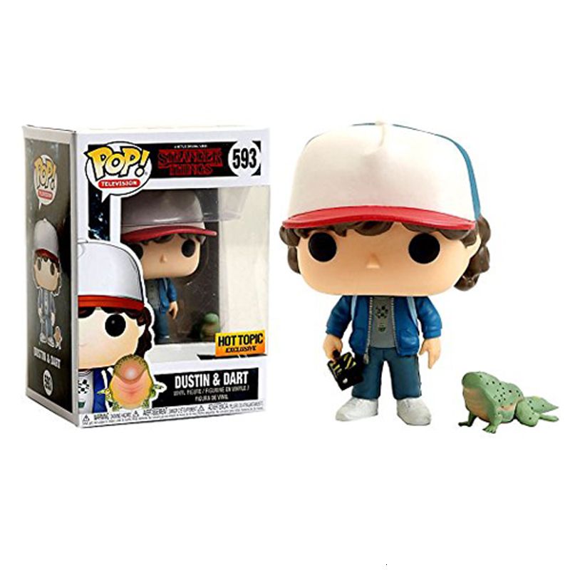Stranger things Funko pops Dustin snowball, dart chase, Mr. Clarke ...