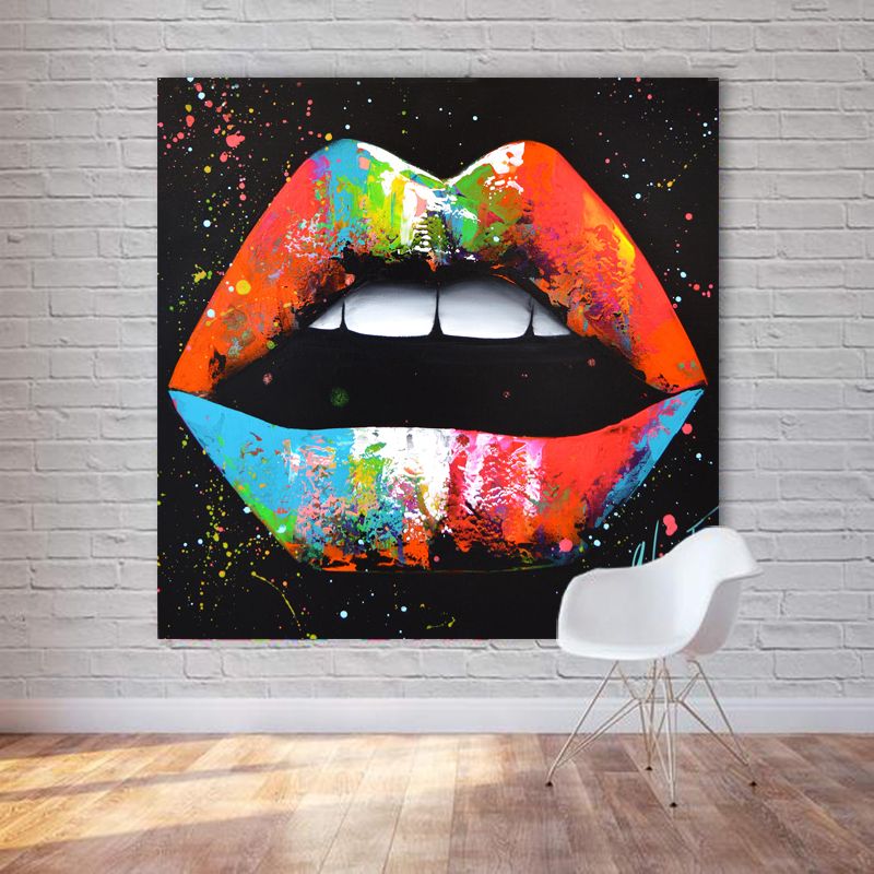 Abstract Lips Painting - Top Painting Ideas