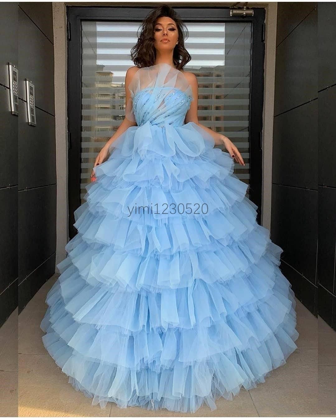Blue Puffy Prom Dresses at Erica Keeney blog