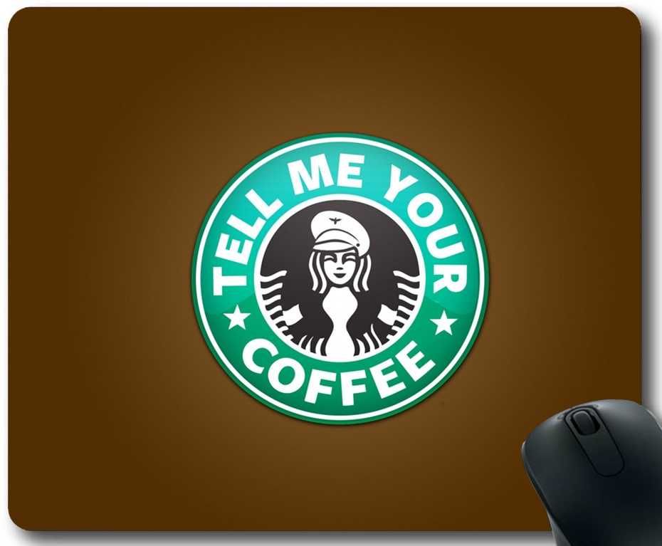 Starbucks Logo Mouse Pads 8.6in X 7in Personality Desings Gaming Mouse ...