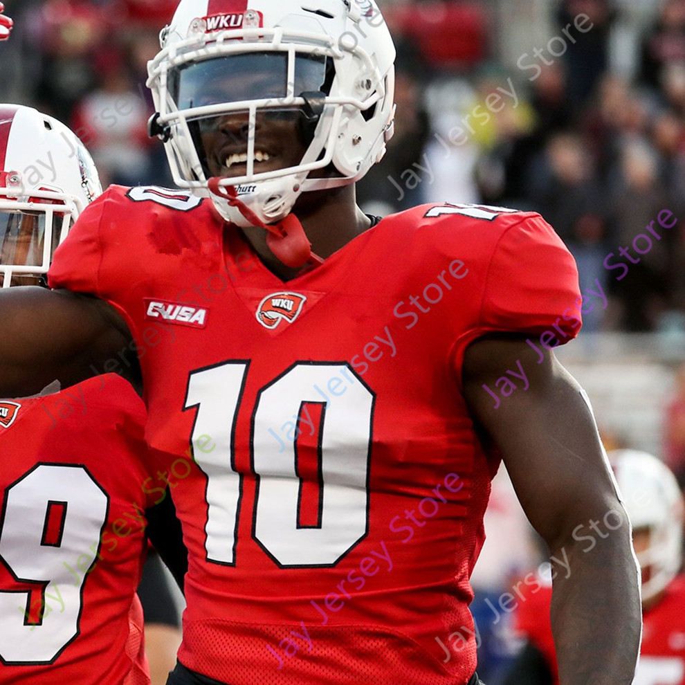 Western Kentucky Hilltoppers WKU Jersey De Futebol NCAA College Austin ...