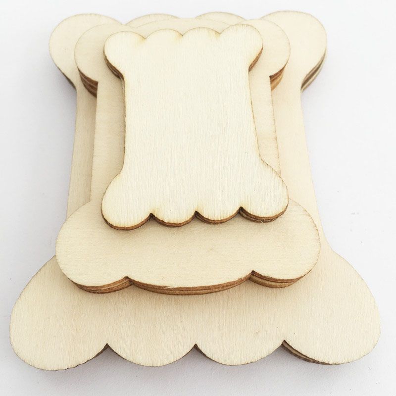 Natural Wood Thread Bobbins Spool Bone Shaped For Storage Holder Cross ...