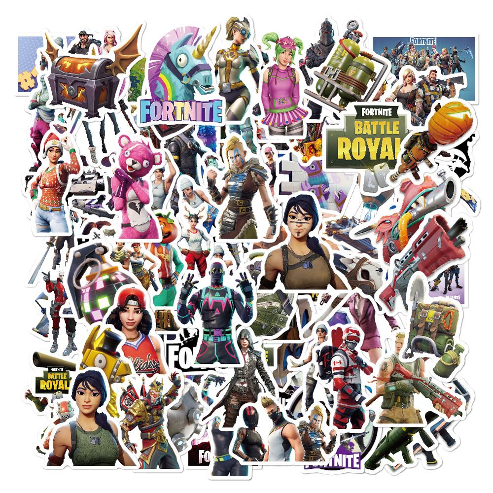 2020 /Pack Different Fortnite Stickers For Gamers Car Laptop Skateboard ...