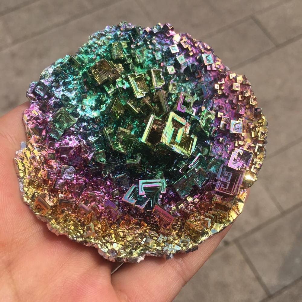 2021 Beautiful Natural Bismuth Ore Gemstone Mineral Specimen Rainbow ...