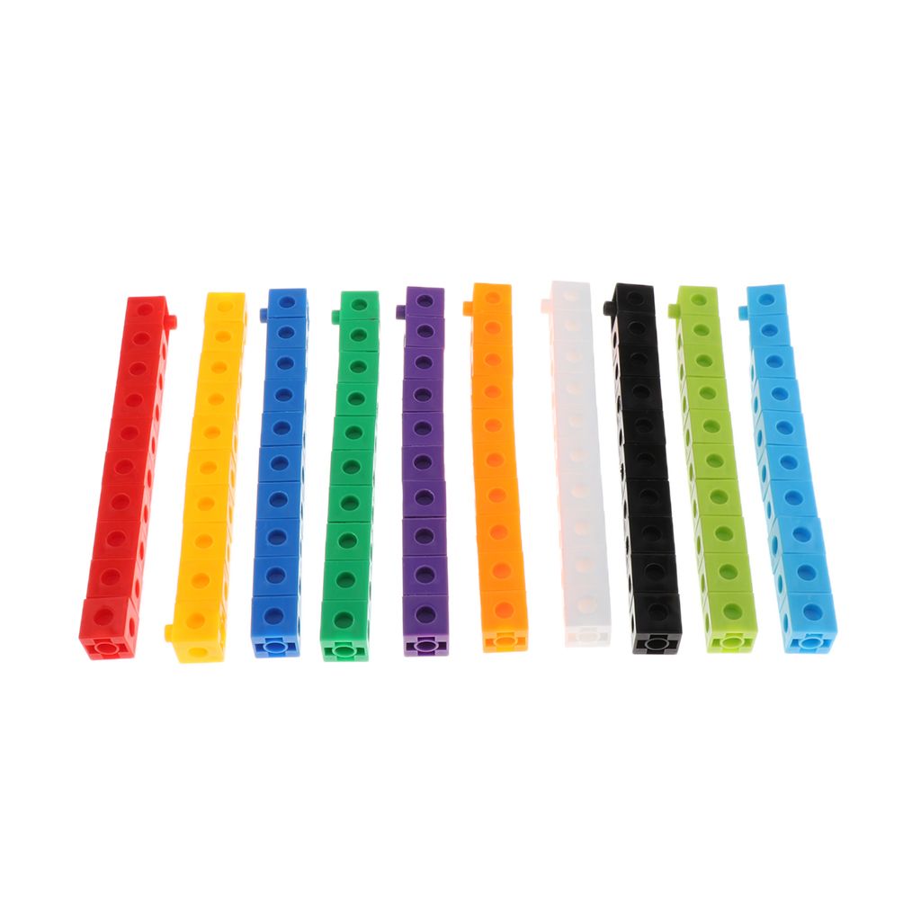 100 Multilink Linking Counting Cubes Snap Blocks Teaching Math ...