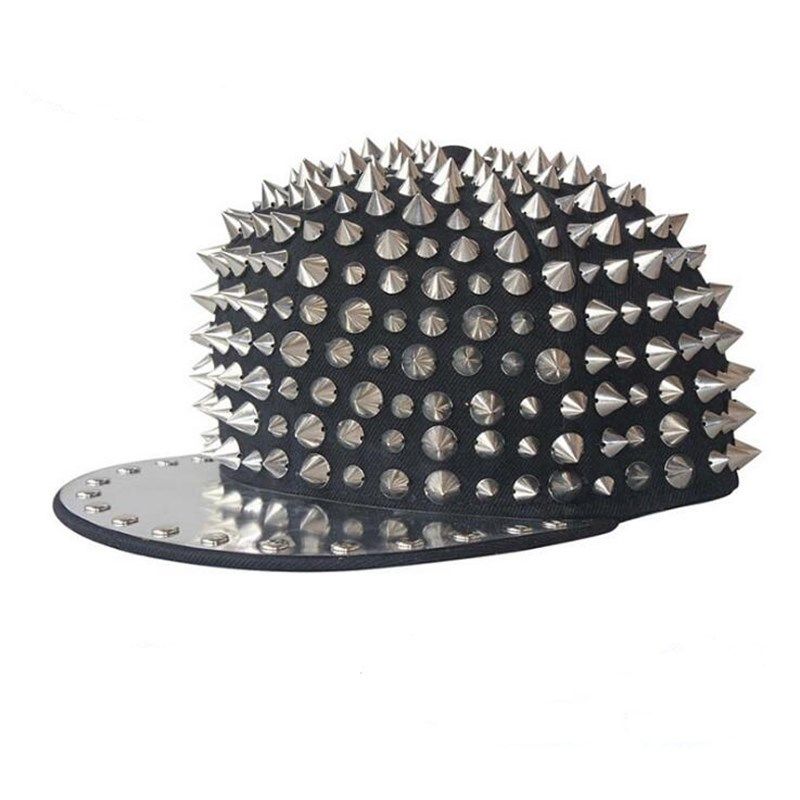Best Quality New Hip Hop Punk Rock Hats Spike Studs Rivets Snapback ...