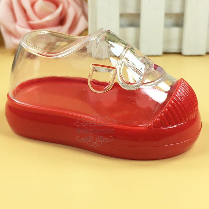 Acrylic Baby Booties Candy Box Baby Shower Baptism Party Favors ...