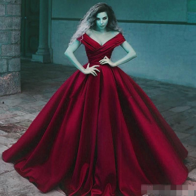 Dark Red Princess Dress