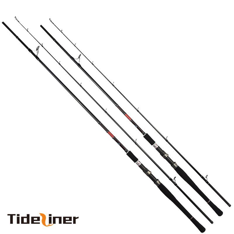 Tideliner Sea Bass Fishing Rod 2.4m 2.7m Carbon Fiber Spinning Lure Rod ...