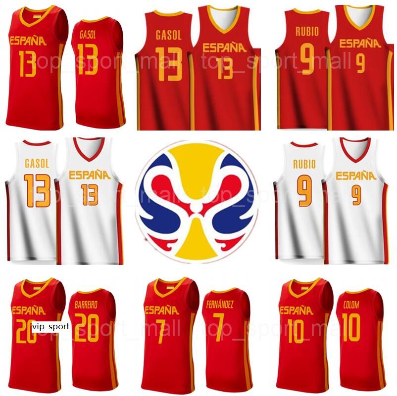 2021 2019 World Cup Basketball Spain Team Espana Jerseys 10 Victor ...