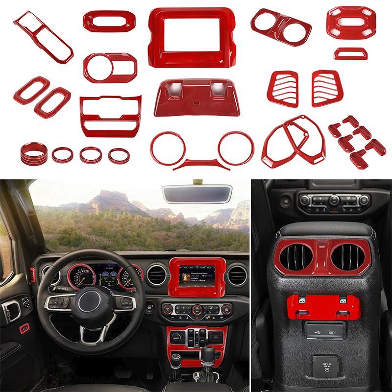 Jeep Wrangler Interior Trim Kit Red | Cabinets Matttroy