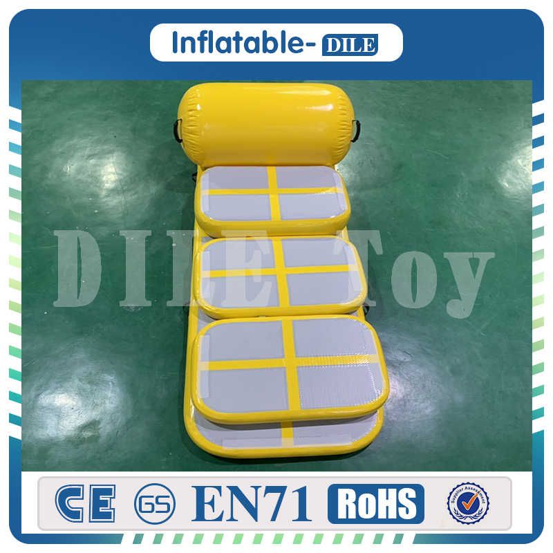 A Set Of Inflatable Crash Mat Air Track Floor Home Gymnastics Tumbling ...