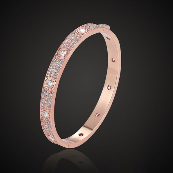 Classic Luxury Designer Jewelry Women Bracelet Full Of Crystal Mens ...