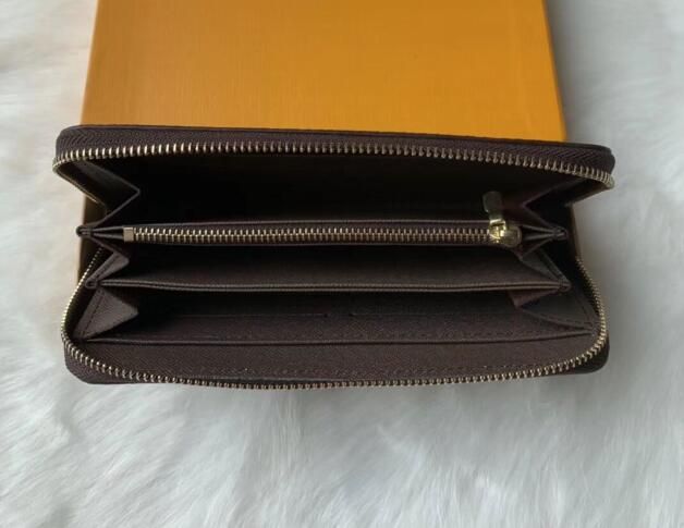 2020 Designer Mens Brown Zipper Zippy Wallet Vertical Long Fashion ...