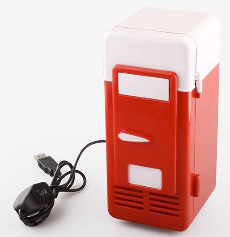 Mini USB Portable Office Desktop Fridge Students Dormitory Freezer Dual ...