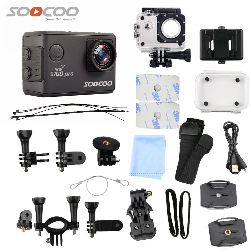 S100 PRO Action Camera Ultra HD 4K Touch Screen WiFi GPS Gyrometer ...