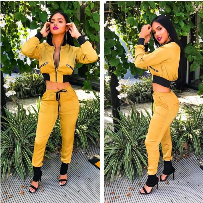 2020 Jogging Suits Women Two Piece Sport Suit Running Set Women