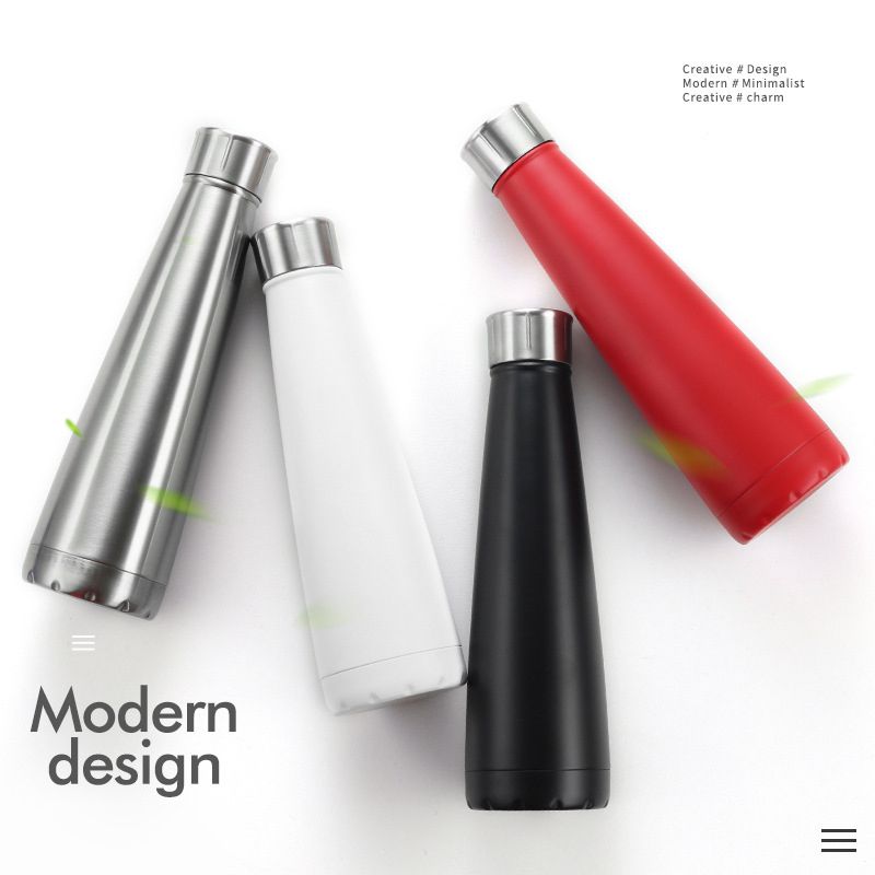 Best Pyramid Shaped Cola Water Bottle 500ml Stainless Steel Vacuum ...