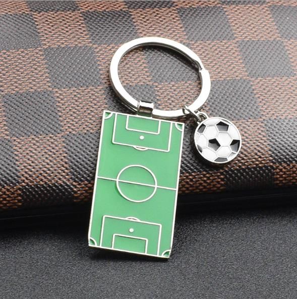 Hot Football Field Soccer Pendant Key Chain For Men Women Key Rings ...