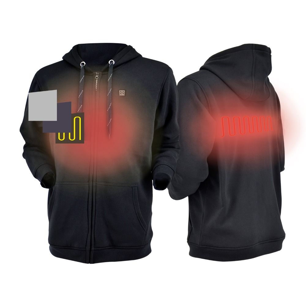 Dr.Qiiwi Men And Women Outdoor Heated Hoodie Soft Lightweight Heating ...