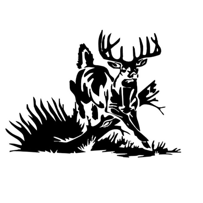 Decals & Stickers Whitetail Deer Decal Buck car truck window vinyl ...