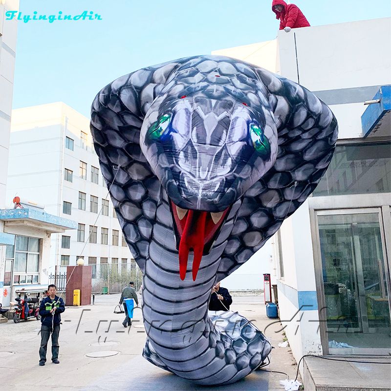 Decorative Cobra Inflatable Serpent 6m Giant Snake Inflate Naja Nivea ...
