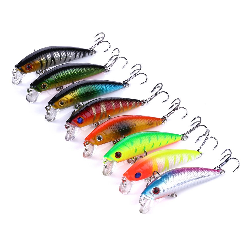 2021 New Arrival 70MM Minnow Fishing Lure Fishing Tackle Minnow 7CM 8 ...